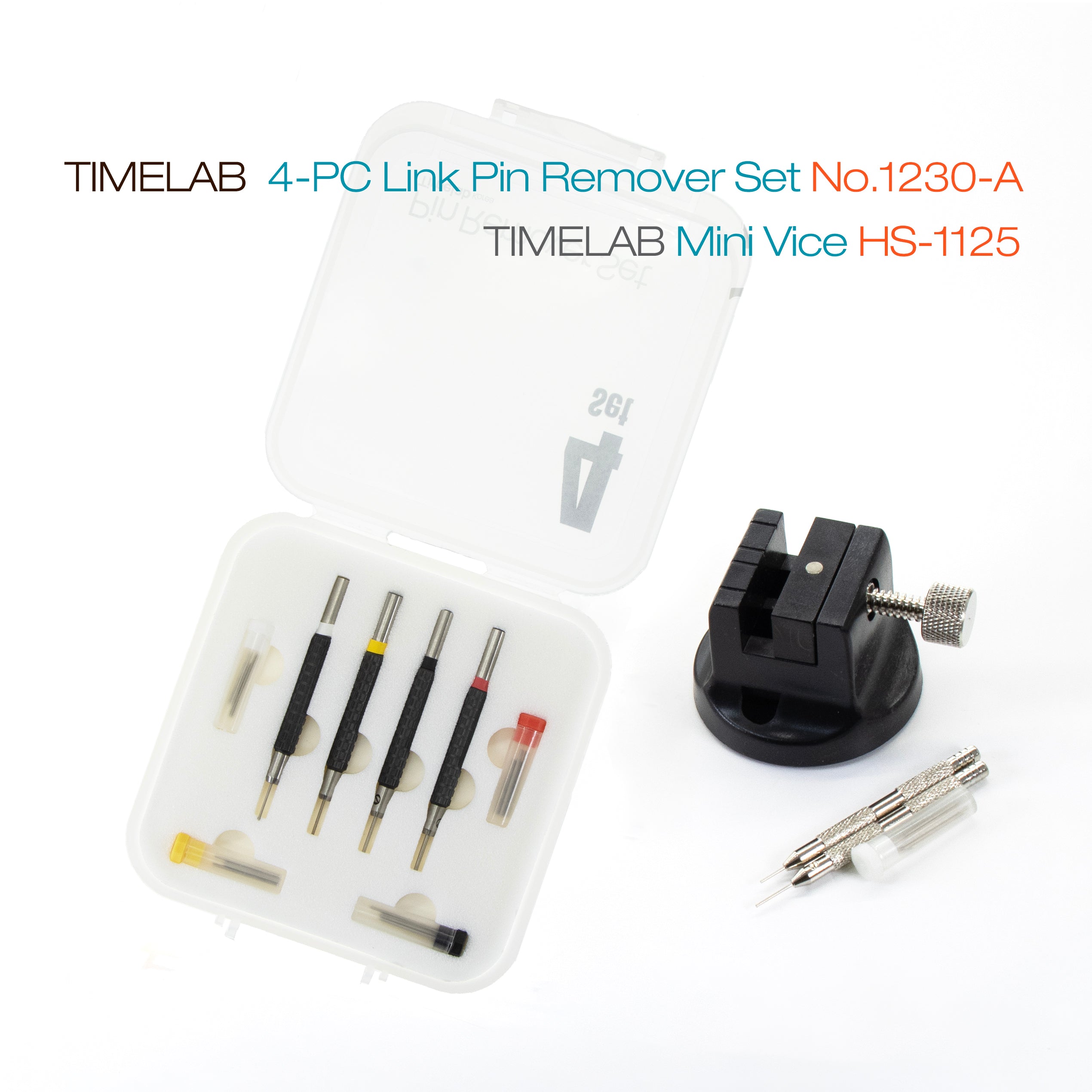 Timelab Watch Band Strap Link 4-PC Pin Remover Set & Mini Vice – All You Make