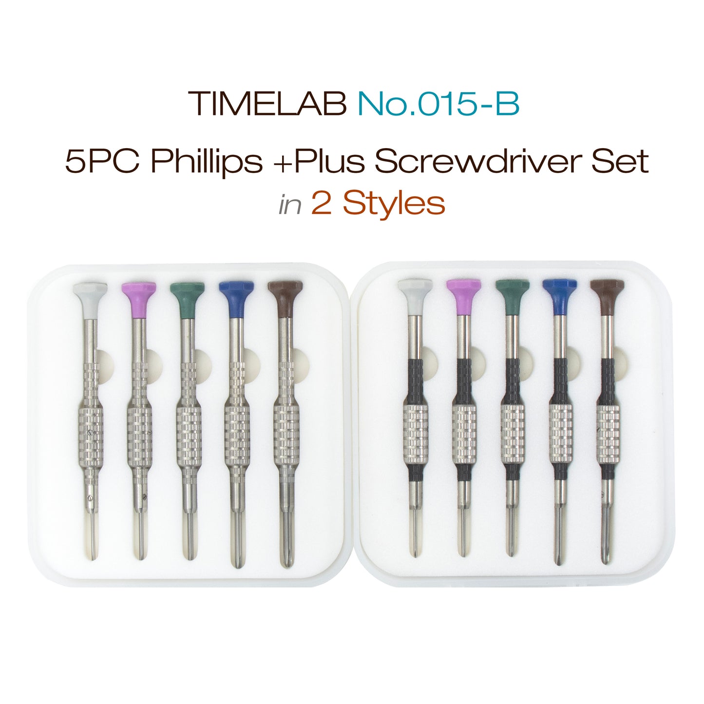 TIMELAB Watch Jewelry Phillips PLUS 5PC Screwdriver Set No.015-B - 2 S ...